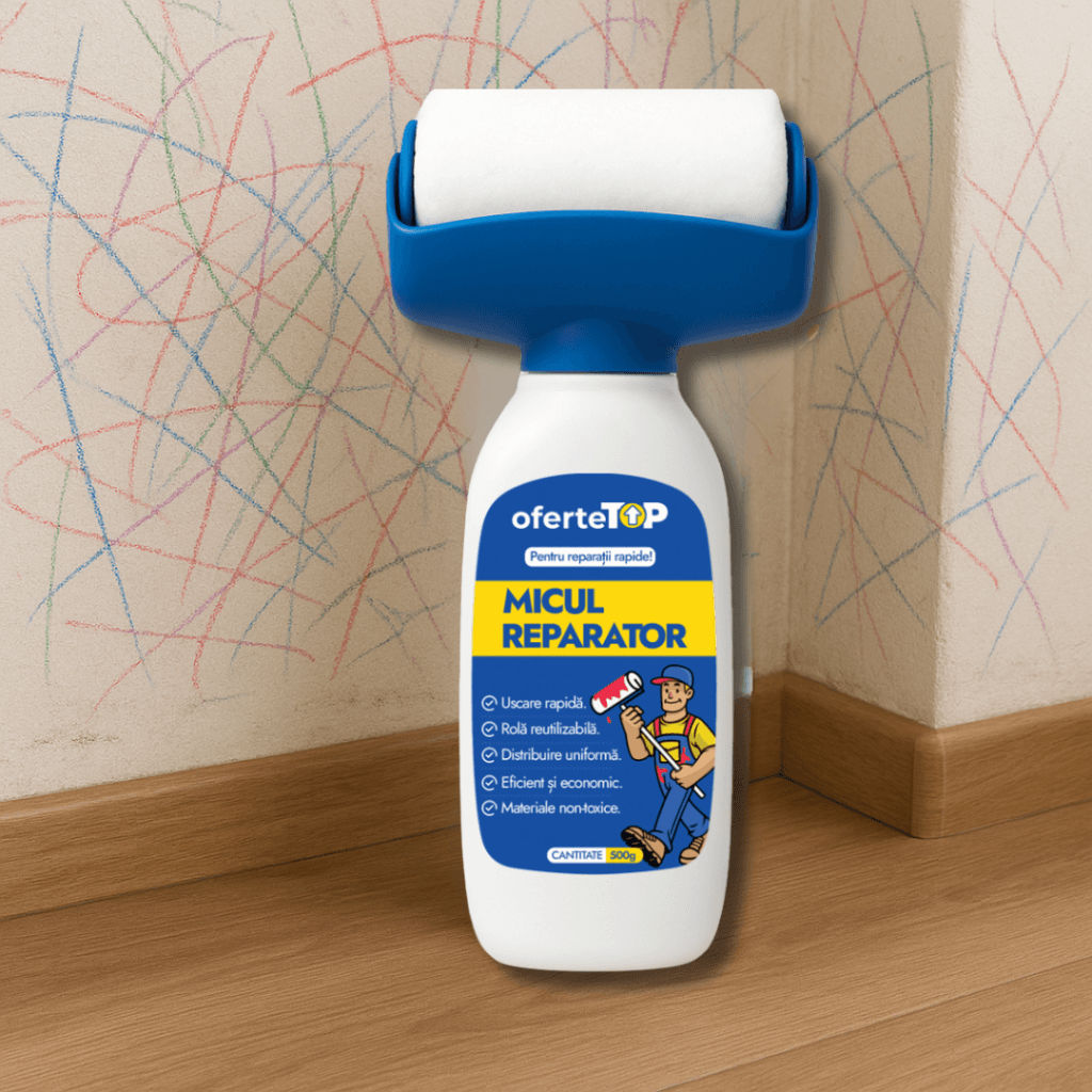 Trafalet 2-în-1 Cu Vopsea Lavabilă Albă Pentru Retușuri Rapide ...